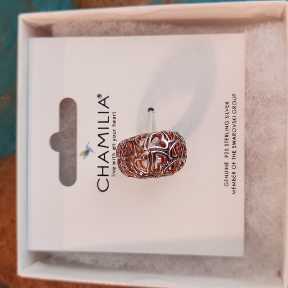 Chamilia | Jewelry | Chamilia The Captured Hearts Ring Size 8 | Poshmark